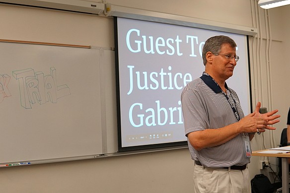 Course: Mock Trial, Guest Speaker Justice Richard Gabriel of the ...